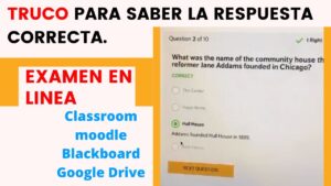 Como saber la respuesta correcta de un test online