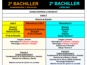 Con cuantas asignaturas se repite 2 bachillerato