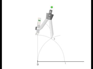 Como hacer un angulo de 75 grados con compas
